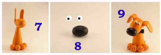 How to make a dog from plasticine: husky, spitz, shepherd, chihuahua ...